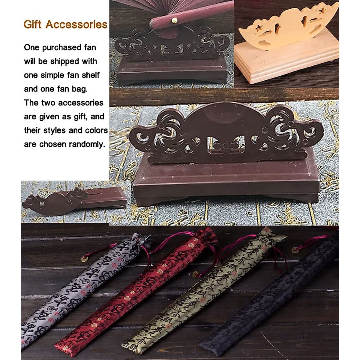 Seres Classic Folding Fan,Bamboo Fan Rib&Printing Cloth of 12+ Pattern Options,13in,折扇 (Pattern 1-Breeze on Landscape(惠风和畅))