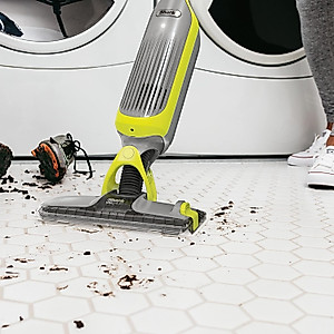 Shark VM200P10 VACMOP Cordless Hard Floor Vacuum Mop with 10 Disposable Pads and 12 oz solution Charcoal Gray -(Renewed)…