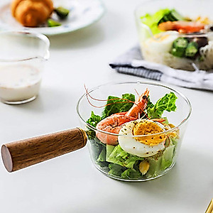 UPKOCH Coffee Milk Cup Glass Saucepan Stovetop Pot Cooking Transparent Saucepan With Handle Borosilicate Glass Non Stick Milk Butter Warmer Pot Minutes Noodles Bowl CookingMeasuring Cups