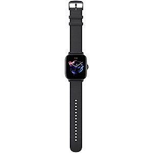 Amazfit GTS 3 Smart Watch for Android iPhone, Alexa Built-In, GPS Fitness Sports Watch with 150 Sports Modes, 1.75” AMOLED Display, 12-Day Battery Life, Blood Oxygen Heart Rate Tracking, Black