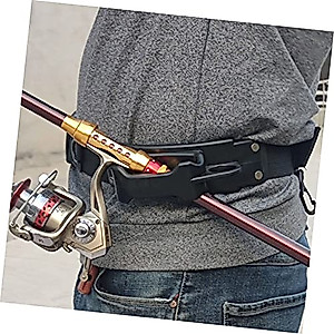 GAFOKI 1pc Adjustable Accessories Kayak Labor-Saving Straps Holder Belt Outdoor Waist Pole Portable for Belts Rod Fishing Accessory Tool Reel Lure Waders Essential Supplies Surf Wader