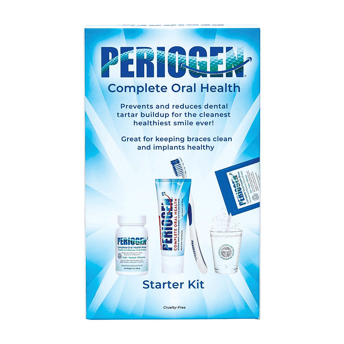 Periogen Oral Care Starter Kit- Clinically Proven to Reduce Tartar Buildup - Get Ready for The Best Dental Checkup Ever!