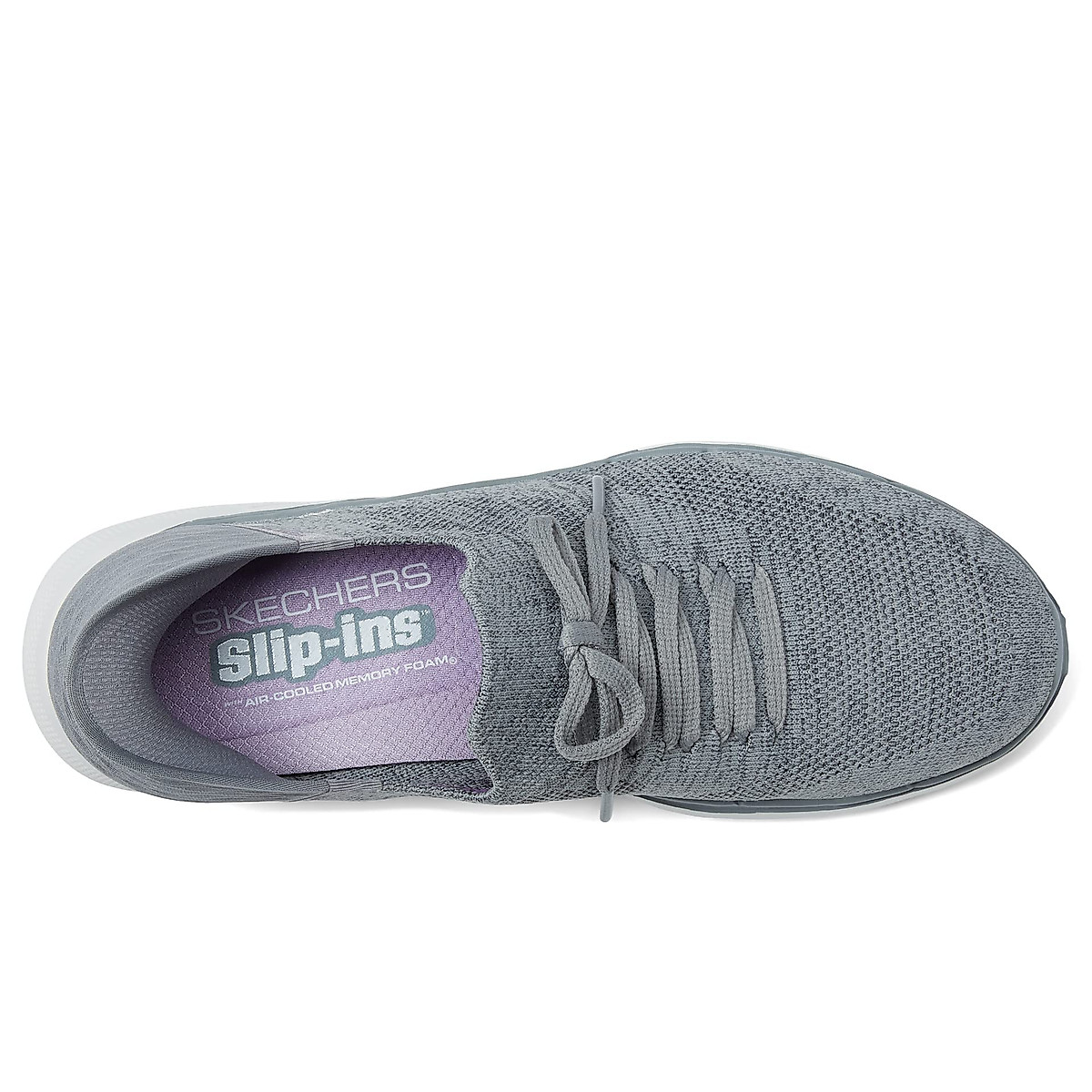 Skechers Go Walk 6 Lovely Day Hands Free Slip-Ins Gray/Lavender 8 B (M)