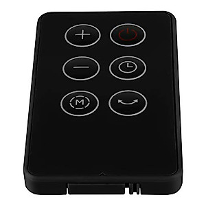 KINOVATION 5-Speed Tower Fan, with Remote, Internal Oscillation, To help sleep, LED light, Automatically turn off, Black