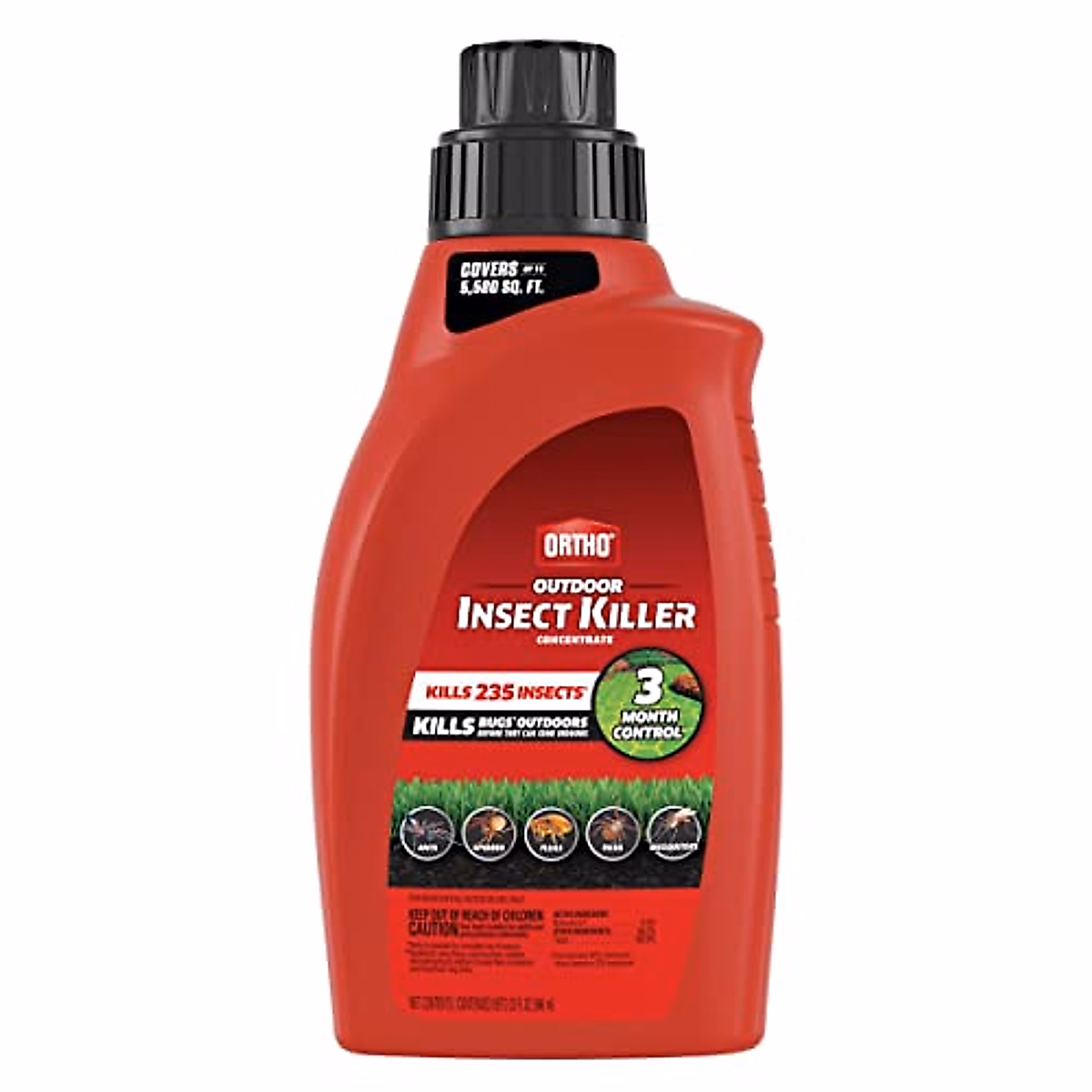 Ortho Outdoor Insect Killer Concentrate Kills Listed Ants, Spiders, Fleas & Ticks, 32 fl. oz.