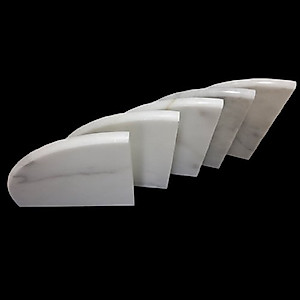 White Carara (Millas White) Marble Both Side Polished Bathroom Corner Shelf 9''x9''