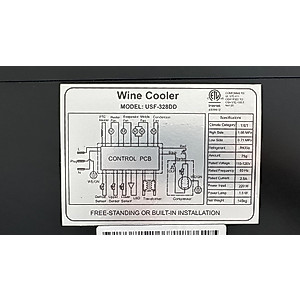 Elite Kitchen Supply Commercial Wine Cooler Dual Zone Refrigerator, ETL NSF 300-350 Bottles Reversible Fridge Merchandiser, Restaurant Bar Grocery Store