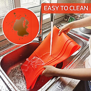 Cuttable Silicone Griddle Mat Customizable 4 Size for Blackstone 36" 28" 22" and 17'' Griddle Top Protective Cover, Blackstone Griddle Accessories Keep Flat Top Clean Critter Free Rust-Free