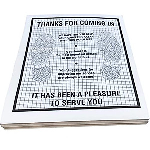 AutoMat Plastic Coated Disposable Paper Automotive Floor Mat (Case of 500)