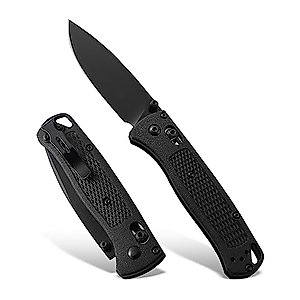 folding knives EDC for men,7.4Men's manual pulley opening，8Cr13MoV Blade，Reinforced nylon fiber shank，folding knife with clip，Camping, wild fishing, good partner (black)