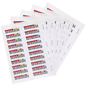 Quantum 100x Data Cartridge Bar Code Labels, Lto Ultrium 7 LTO7 Series 000001-000100 Data Cartridge