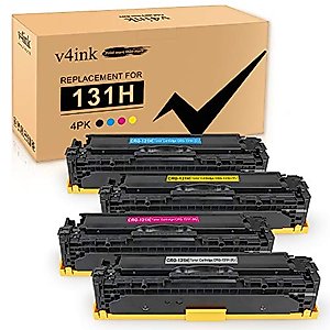 v4ink 4PK Remanufactured 131H Toner Cartridge Replacement for Canon 131 131H 116 CRG116 CRG131H Toner Set for Canon Color MF624Cw MF628Cw MF623Cn MF8280Cw MF8230Cn MF8030Cn MF8040Cn MF8050Cn MF8080Cw