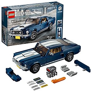 LEGO Creator Expert Ford Mustang 10265 Building Set - Exclusive Advanced Collector's Car Model, Featuring Detailed Interior, V8 Engine, Home and Office Display, Collectible for Adults and Teens