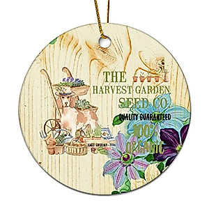 Ornaments for Christmas The Dog Pet Owner Harvest Garden Seeds & Saplings Quality Quaranteed Organic Bulbs Plant Tree Hanging Accents New Home Ornament Ceramic Keepsake Funny Christmas Decor for Livin
