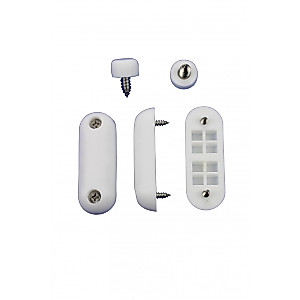 Renovators Supply Manufacturing Toilet Seat Bumper, 7 White Silicone Toilet Seat Bumpers