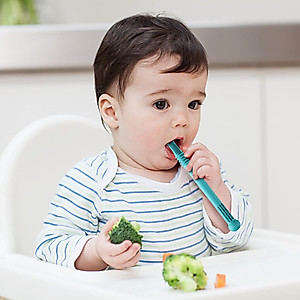 Chuya 6 Pack Hollow Teether Tube, Silicone Tubes Baby Teether Toys, Chew Straws Toy for 3-12 Months Babies Molars, Teething Relief Baby Teethers,BPA Free/Freezable,Dishwasher Safe,Easy to Clean