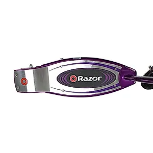 Razor E100 Kids Ride On 24V Motorized Powered Electric Scooter Toy, Speeds up to 10 MPH with Brakes and Pneumatic Tires, Purple