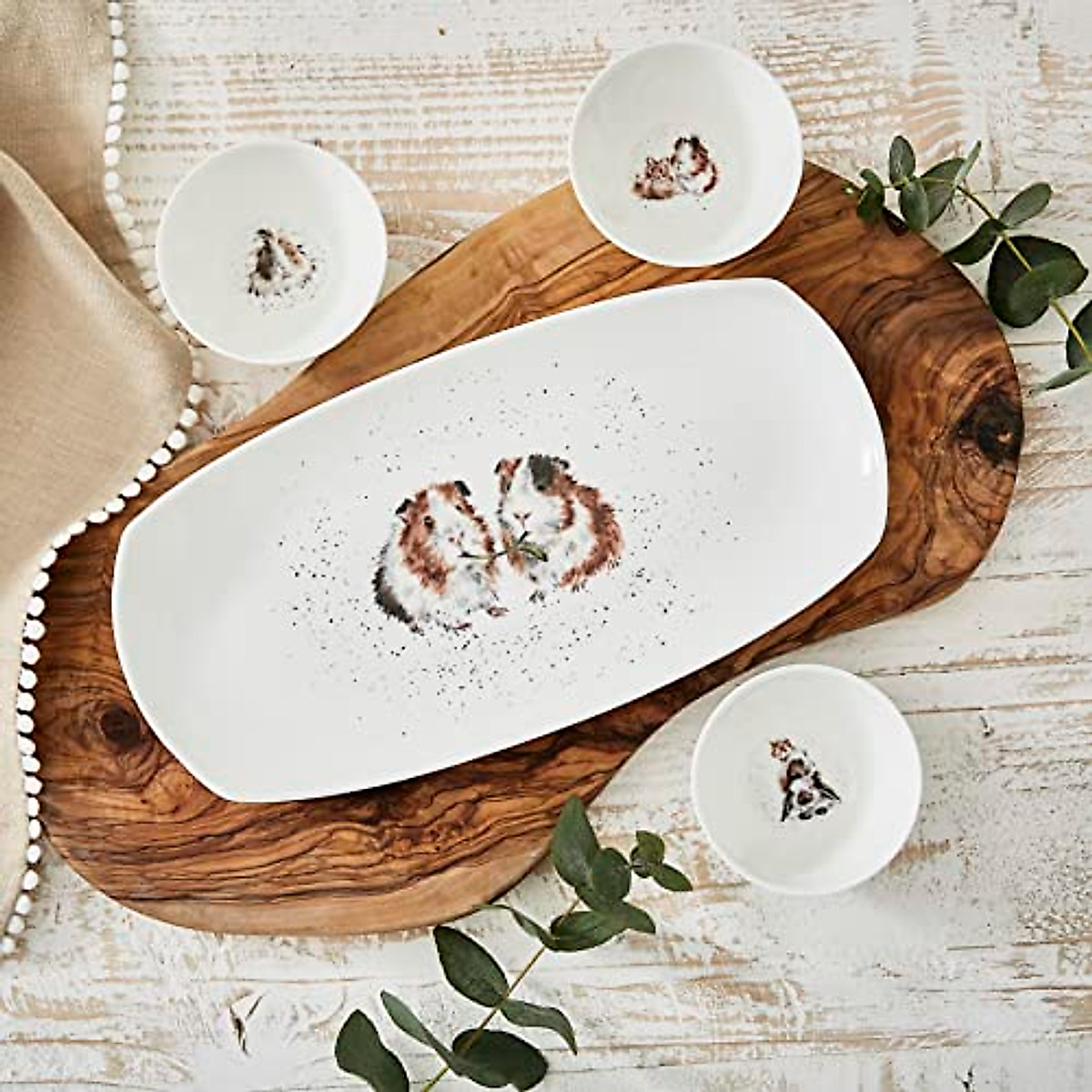 Wrendale Designs - 'Lettuce Be Friends' 3 Dishes and Tray Set
