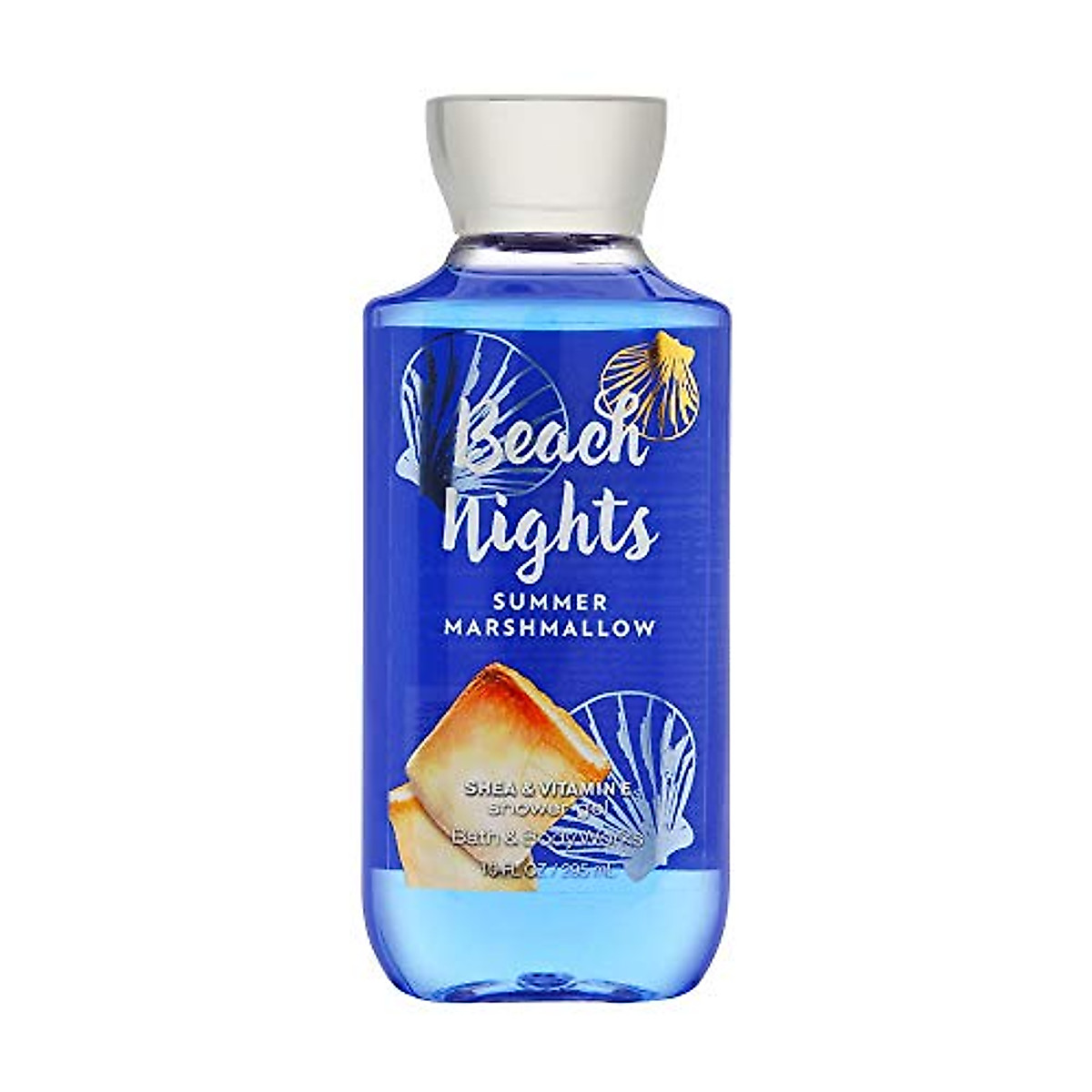 Bath & Body Works Beach Nights Summer Marshmallow Shower Gel, 10 Ounce
