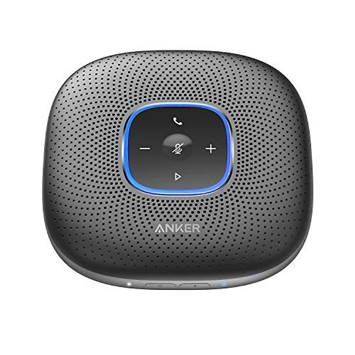 Anker PowerConf Bluetooth Speakerphone with 6 Microphones, Enhanced Voice Pickup, 24H Call Time, Bluetooth 5, USB C, Bluetooth Conference Speaker Compatible with Leading Platforms(Renewed)