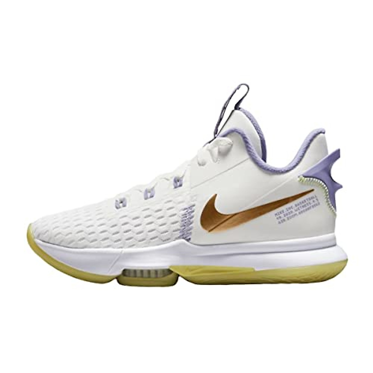 Nike Lebron Witness CQ9380-102 Mens Basketball Shoes (Summit White/MTLC Bronze)