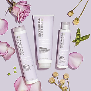 Paul Mitchell Clean Beauty Repair Conditioner, Strengthens, Balances Moisture, For Damaged, Brittle Hair, 8.5 fl. oz.