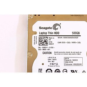 Dell 0KX1F 500.0GB 7.2K SATA 2.5 6GBps Hard Drive (Renewed)