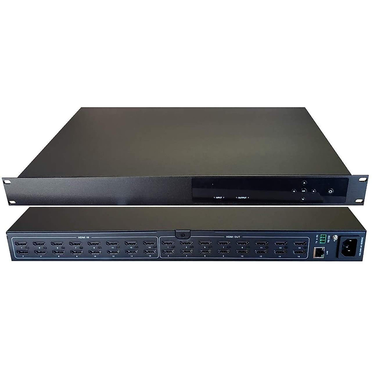 16x16 HDMI Matrix Switcher 18gbps 4K HDR Dolby Vision HDCP2.2 HDTV Routing Inputs Outputs SELECTOR SPDIF Audio CONTROL4 Savant Home Automation