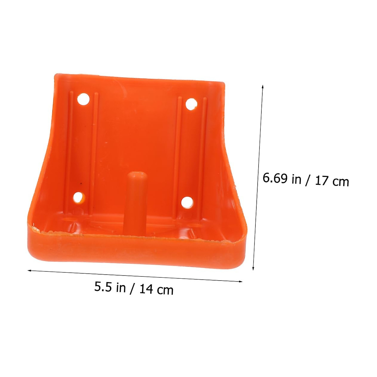 POPETPOP 2pcs Tray Fodder Trays Pig Feeding Bowl Feeding Bucket for Horses Mineral Block Holder Cattle Block Holder Sheep Salt Lick Box Thickened Livestock Feeder Appendix Orange Animal