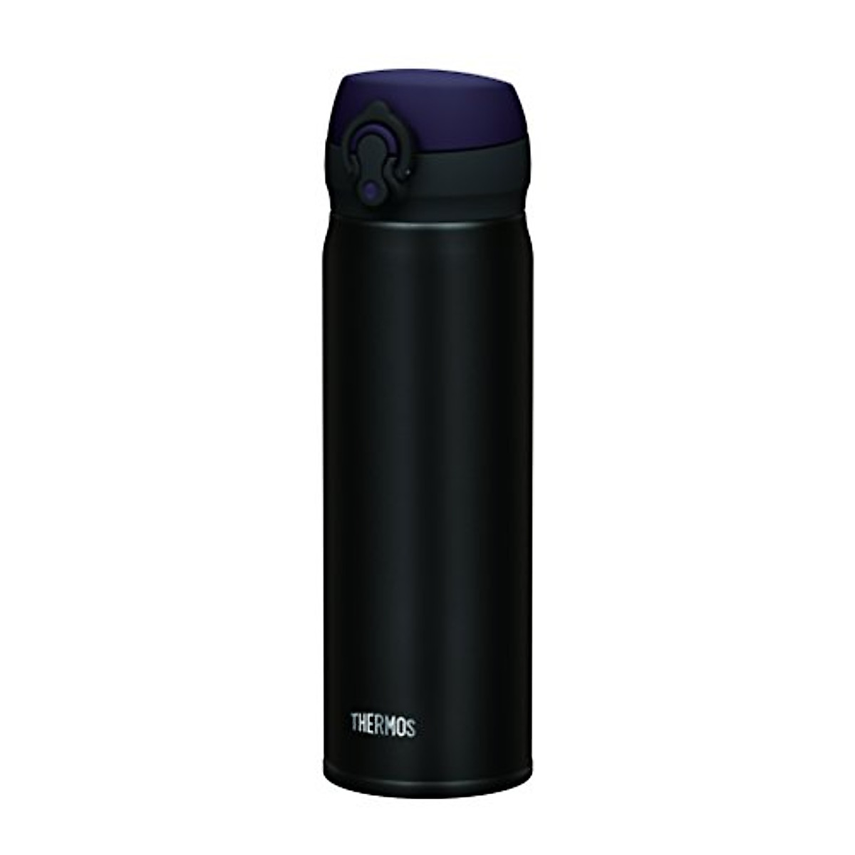 Thermos Stainless Steel Commuter Bottle, Vacuum insulation technology locks,0.5-L,ALL-Black,[one-touch open type] ,JNL-502 ALB