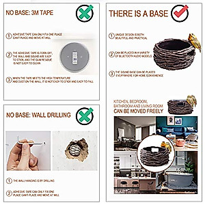 POLÈNE Bird House Statue,Echo Dot Holder Stand,Smart Speaker Stand for Echo Dot 3rd Generation Echo Dot Kids，Bird House Figurines Home Decor.