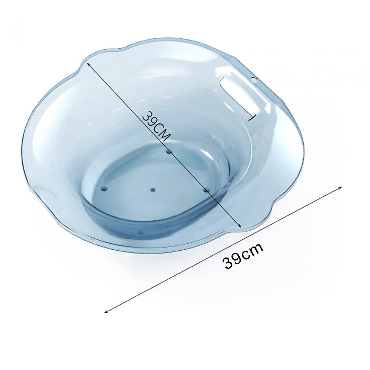 Sitz Bath Basin for Toilet,Bidet Toilet Tub, Universal,Portable Wider Seating Area Hangable Anti Overflow Hip Bath Steam Seat for Elderly, Blue