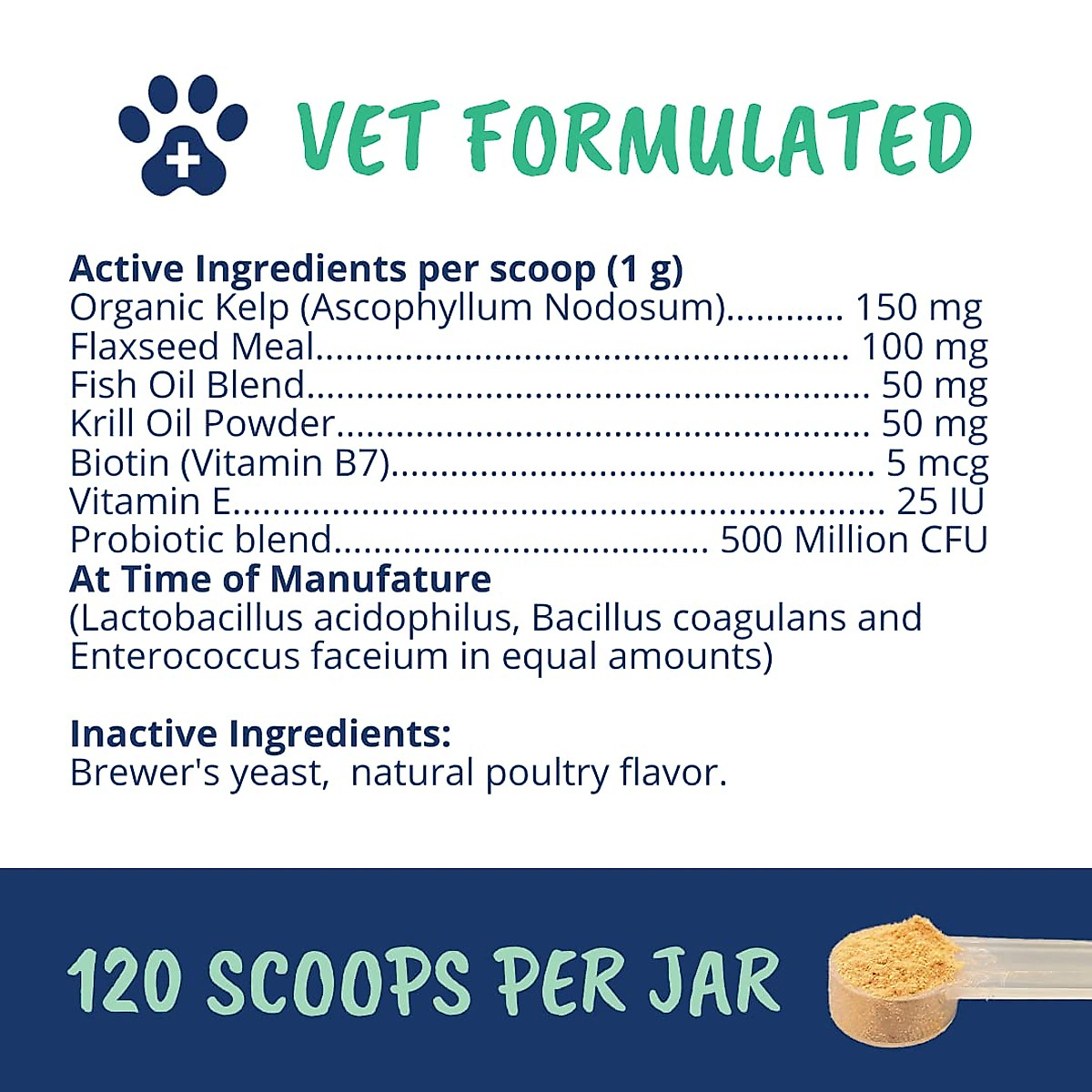 Under The Weather Allergy & Itch Relief Powder for Dogs | Dog Allergy and Itch Aid | Immune Booster and Skin & Coat Supplement for Dogs | Aids Seasonal Allergies, Skin Hot Spots & Anti-Itch