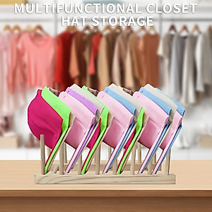 ENROSLU Hat Organizer for Baseball Caps Set of 2 | Hat Holder for up to Baseball Caps | Tabletop Hat Rack Stand Hat Storage Display Baseball Cap Organizer for Desk Closet Shelf Dresser(patents)