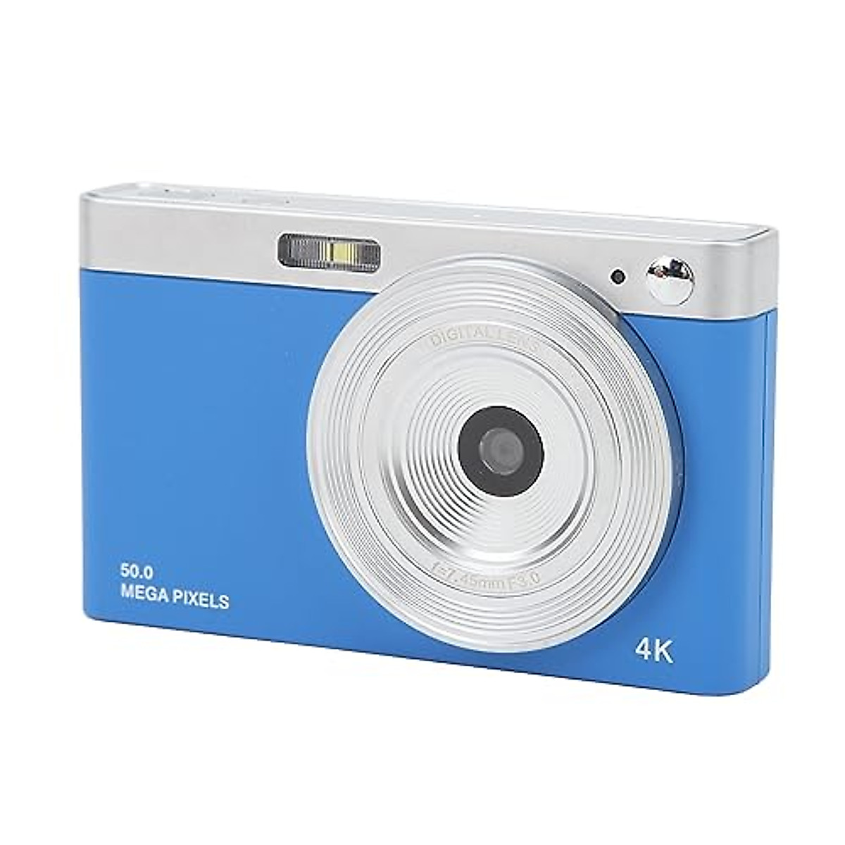 HD Digital Camera, Builtin Fill Light, 750mAh Rechargeable Battery, 16X Zoom Digital Camera, 2.88 Inch Screen, 50MP AntiShake Outdoor (Blue)