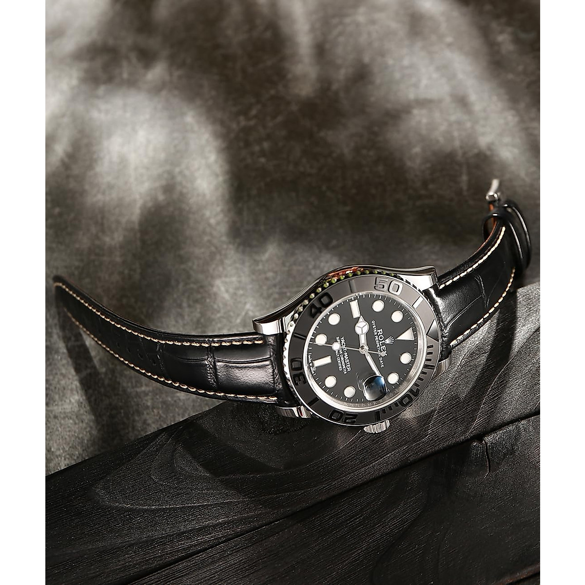 REZERO Leather Watch Bands for Men, Quick Release Watch Straps, Luxury Italian Alligator Grain Embossed Band Replacements 19mm 20mm 21mm 22mm