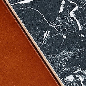 ZINUS Faux Marble and Wood Dining Table, Table Only