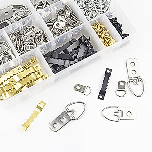 Picture Hanging Kit 500 PCS, Sutemribor Heavy Duty Assorted Picture Hangers with Screws for Picture Hanging Wall Mounting (500)