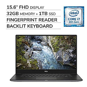 Dell Precision 5530 15.6” FHD IGZO4 Laptop Notebook Computer Intel 6-Core i7-8850H 2.60 GHz 32GB RAM 1TB SSD Nvidia Quadro P1000 No DVD Win 10 Pro (Renewed)