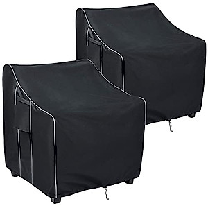 FORSPARK Outdoor Furniture Chair Covers Waterproof，Lawn Patio Furniture Covers Fits up to 38 x 31 x 29 inches (W x D x H) 2 Pack