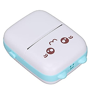 Liccx Pocket Printer, Mini Photo Printer, 200DPI Resolution,Ergonomic Design, Print Any Text, Pictures, Memos, Blessings,(Blue)
