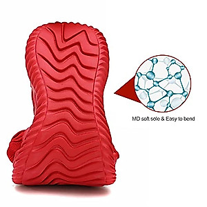 Mens Running Shoes Casual Light Comfort Casual Sport Mesh Walking Sneakers Work Gym Slip on Tennis Zapatos para Hombre Red