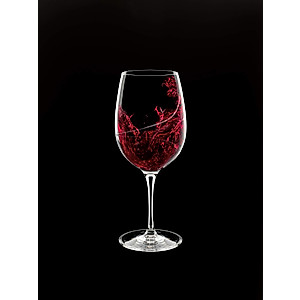 Luigi Bormioli Aero 16.25 oz Goblet Red Wine Glasses, Set of 6, Clear