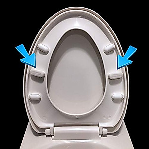 Apure Bidet Toilet Seat Bumper for Bidet with Strong Adhesive (4pcs)