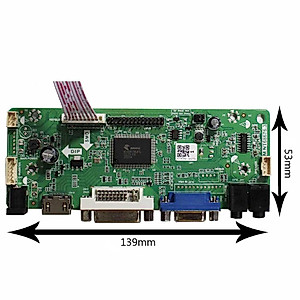 LCDBOARD HDMI VGA DVI Audio LVDs Controller Board for 17" 1280x1024 M170ETN01.1 M170ETN01.3 19" M190ETN01.0 WLED LCD Display/Video Games