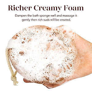 BAIMEI Bath Sponge, Sponge Loofah Body Scrubber, Shower Pouf Cleaning Loofahs Sponge, Shower Use Sponge (2pcs)