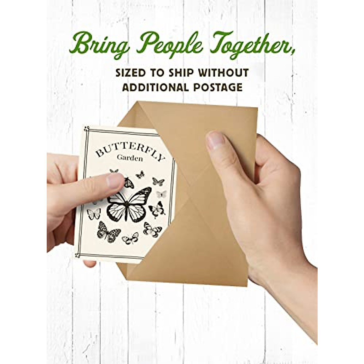 American Meadows Wildflower Seed Packets "Butterfly Garden'' Favors (Pack of 20) - Pollinator Wildflower Seed Mix to Attract Hummingbirds, Bees, and Butterflies, Party Favors for Any Occasion