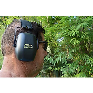 Pro Ears Ultra Gel 29 Noise Reduction Ear Muffs, 29 NRR, Lightweight, Aviator Gel Seals, Hearing Protection, 11.2 oz, Made in USA