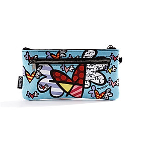 Giftcraft Romero Britto Wristlet Clutch: Flying Heart