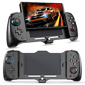 CXY CHYUHSIN Joy-Con Controller for Nintendo Switch - USB-C Plug & Play, 15V PD Fast Charging, Dual Vibration & 6-Axis Gyro, 3 Turbo Speeds, Protect Console, Easy Setup
